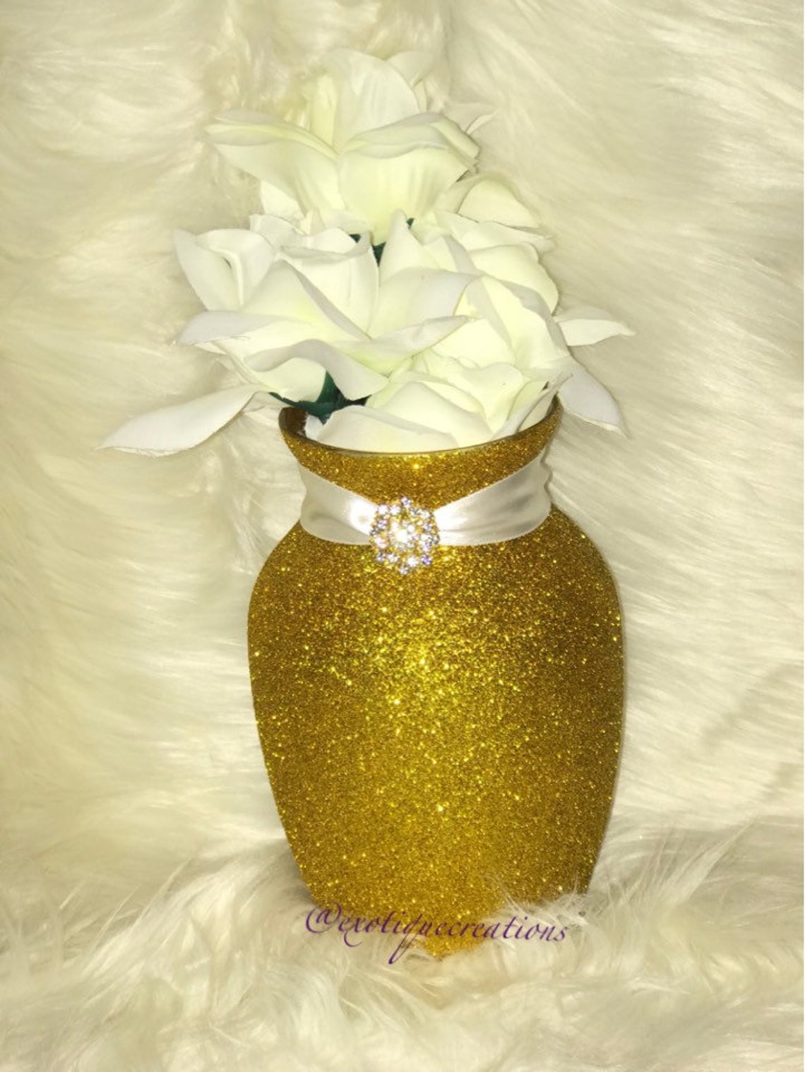 Gold Centerpiece (24kt Gold) Wedding Centerpieces Gold, Table ...