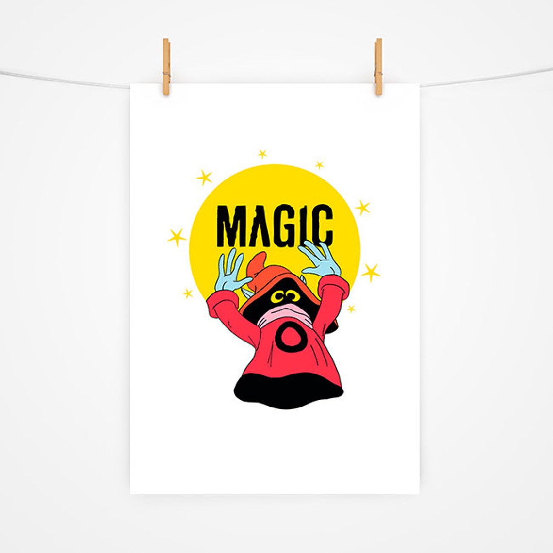 Magic, Magician, Orko, He-man, Illustrations, Typography, Wall Hanging ...