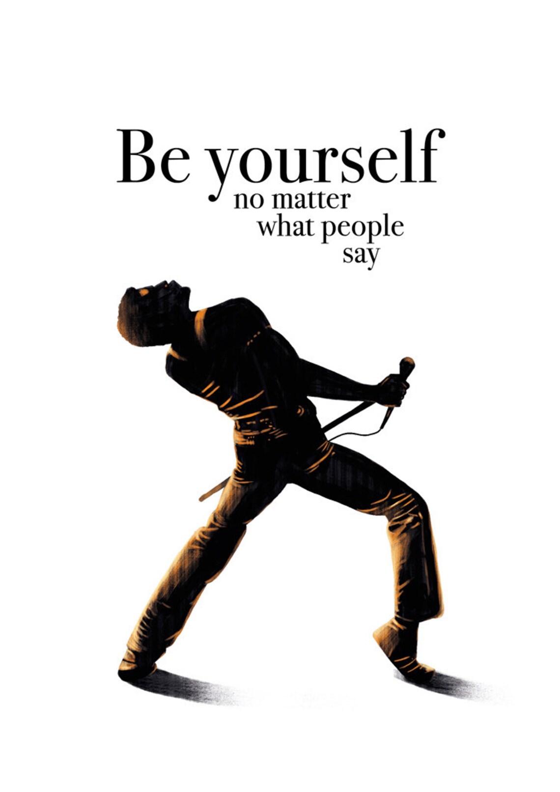 Freddie Mercury Poster, Queen, Gift Idea, Illustrations, Typography ...