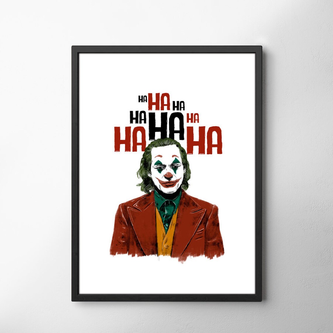 Joker Poster, Joker Art Poster, Illustrations, Typography, Home/office ...