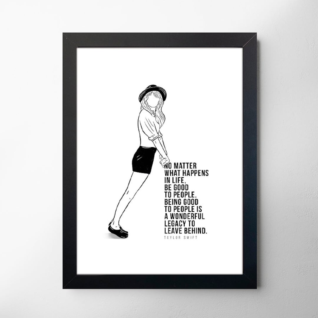 Taylor Swift Art Poster Gift Idea Illustrations Typography - Etsy