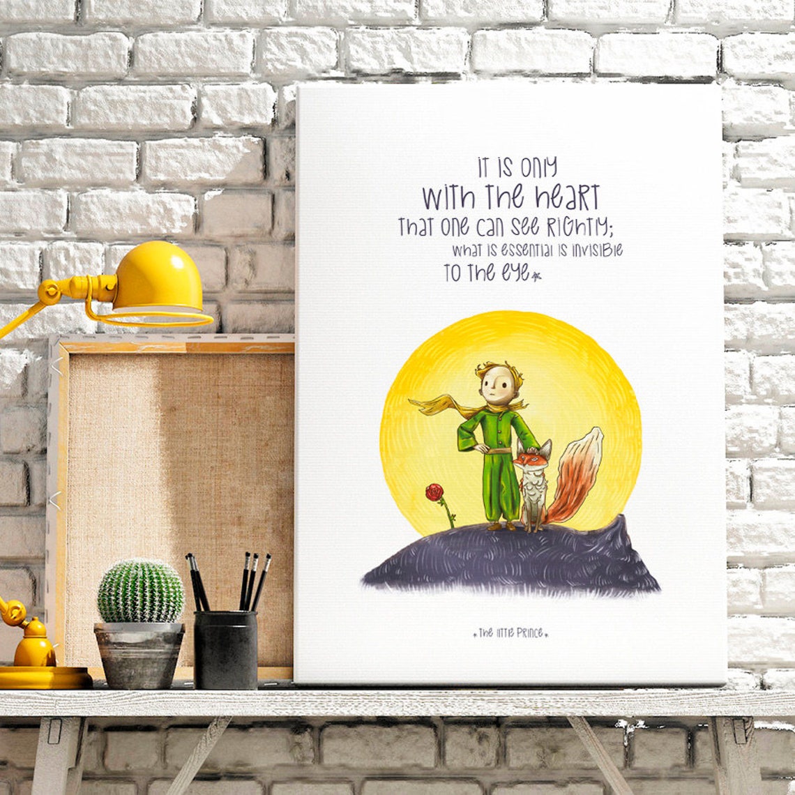 The Little Prince Poster, Illustrations, Typography, Wall Hanging Wall ...