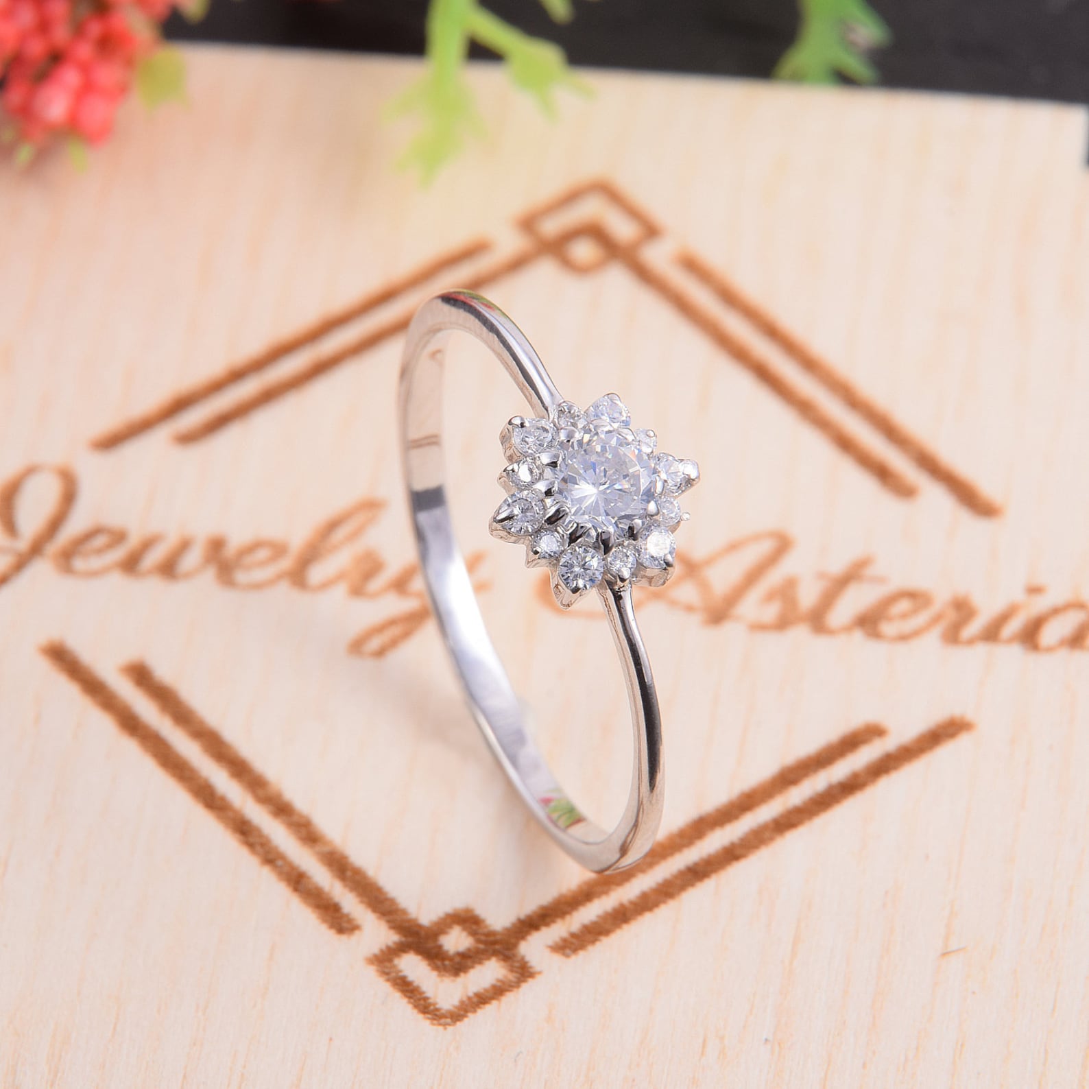 Tiny Wedding Rings, Dainty Wedding Rings, Bridal Rings Set, Wedding ...