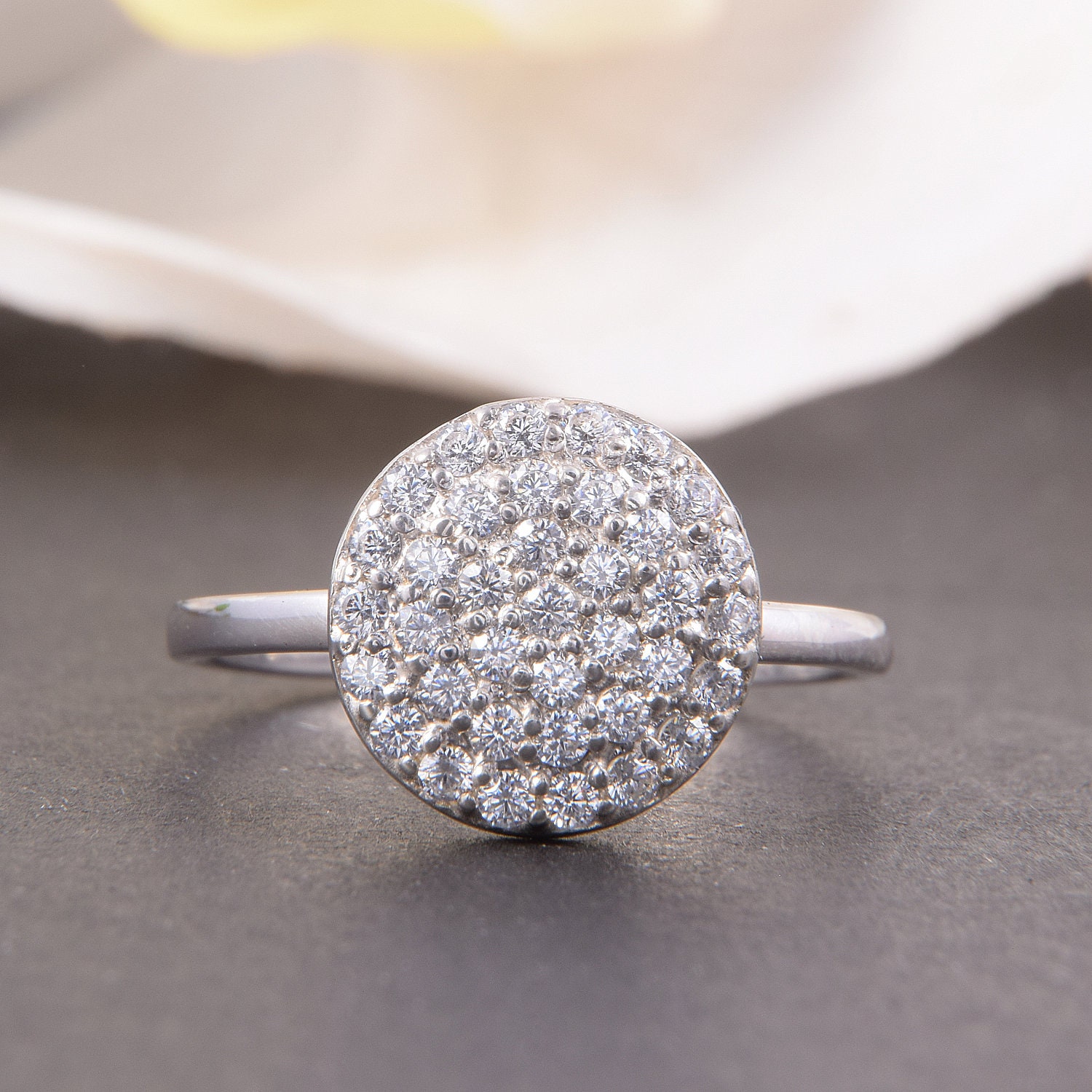 Circle Ring, Round Ring, Multistone Ring, Geometric Ring, Cubic ...