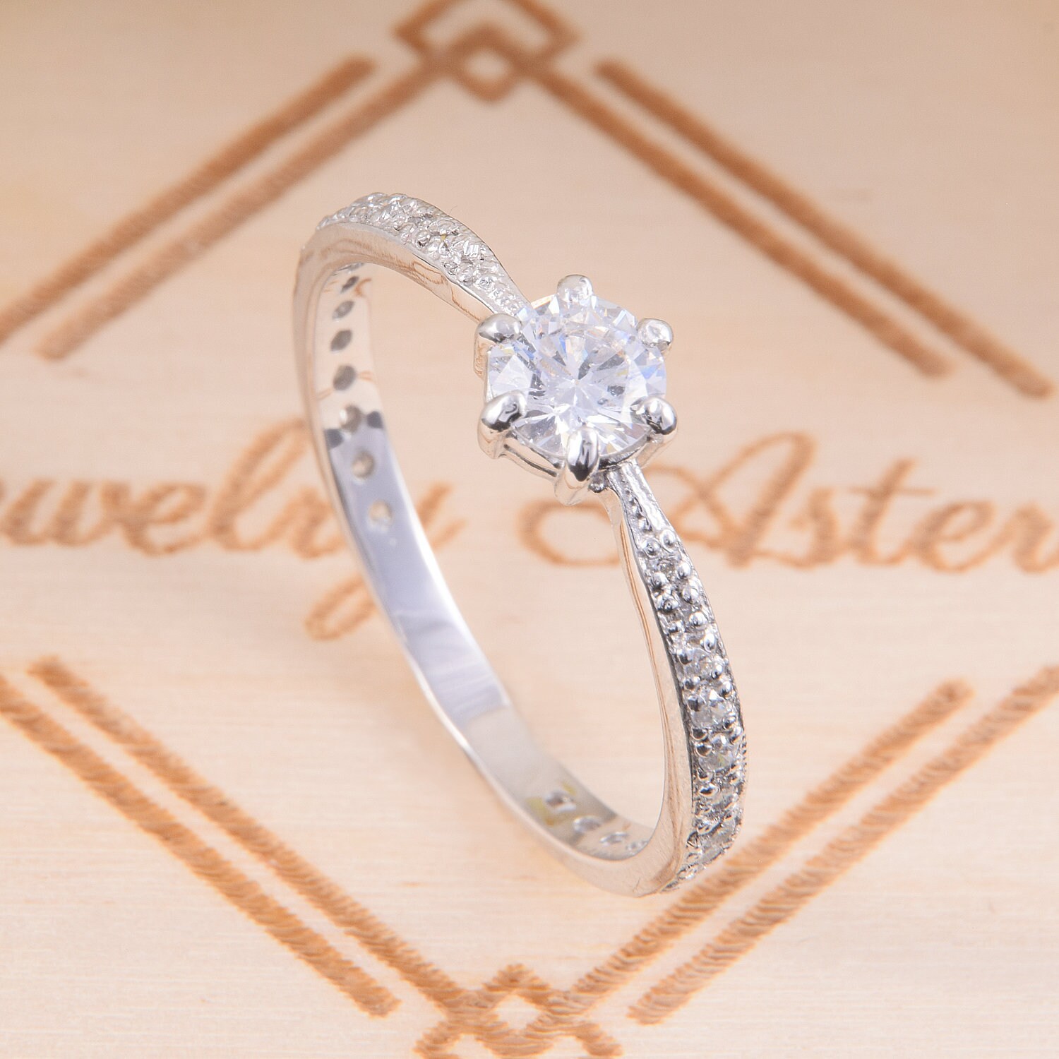 Women Promise Ring Promise Ring for Her Engagement Ring | Etsy