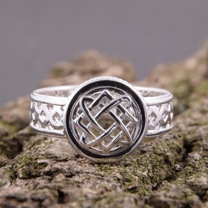 Celtic Ring, Signet Ring, Men Ring Silver, Gift for Him Ring, Gift for ...