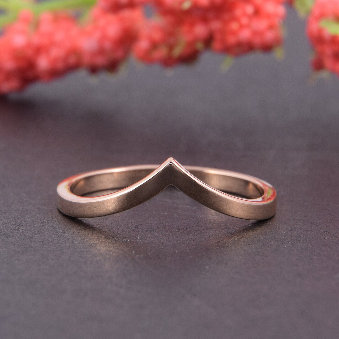 V Ring Gold, Chevron Ring, 14k Ring Gold, Minimalist Ring, Promise Ring ...