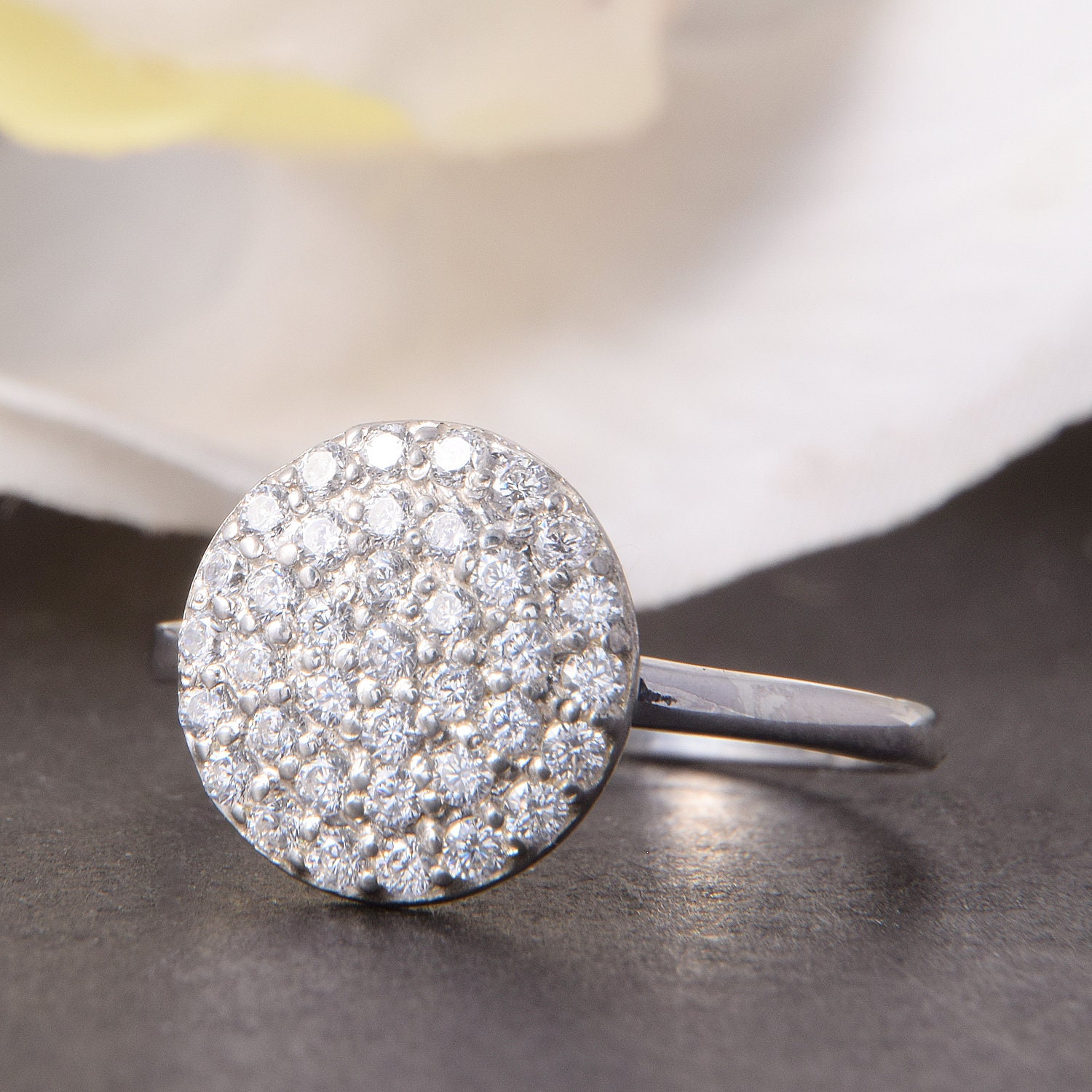 Circle Ring, Round Ring, Multistone Ring, Geometric Ring, Cubic ...