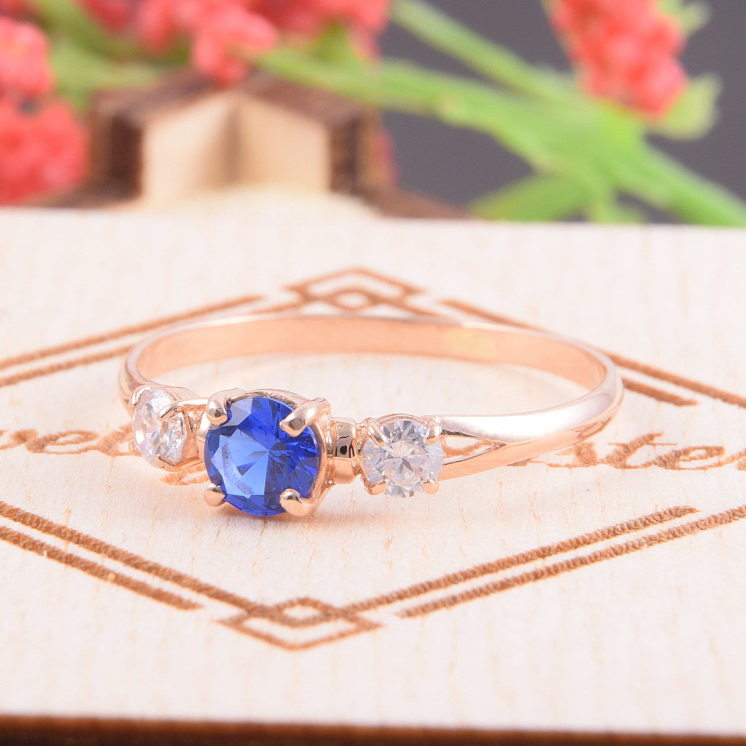 Sapphire Ring Blue Sapphire Ring Promise Ring Promise Ring | Etsy