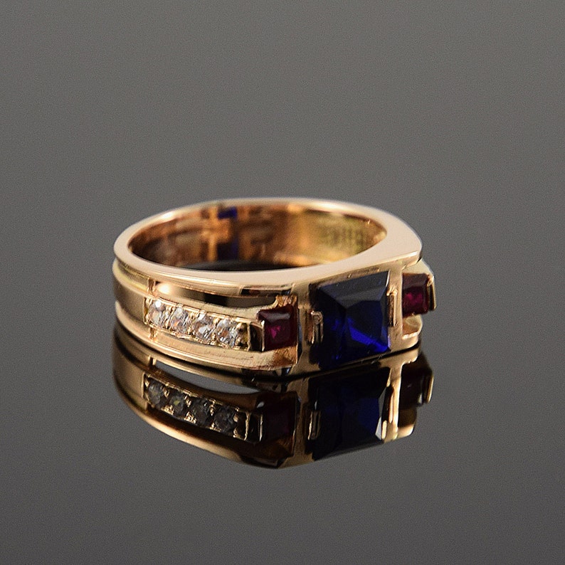 Unique Men Ring Large Ring for Men Gold Men Ring Mens - Etsy Israel