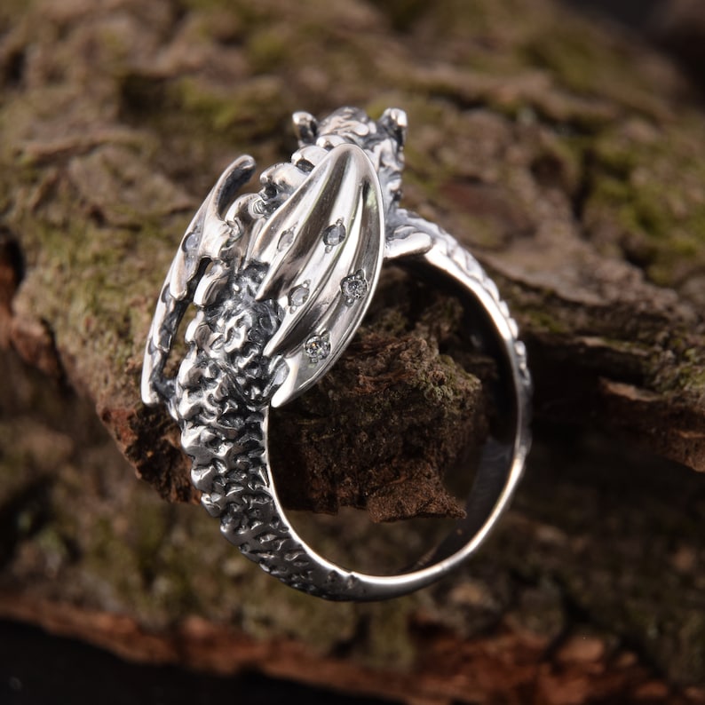 Dragon Ring, Men Ring, Silver Ring Man, Signet Ring Men, Silver Signet ...
