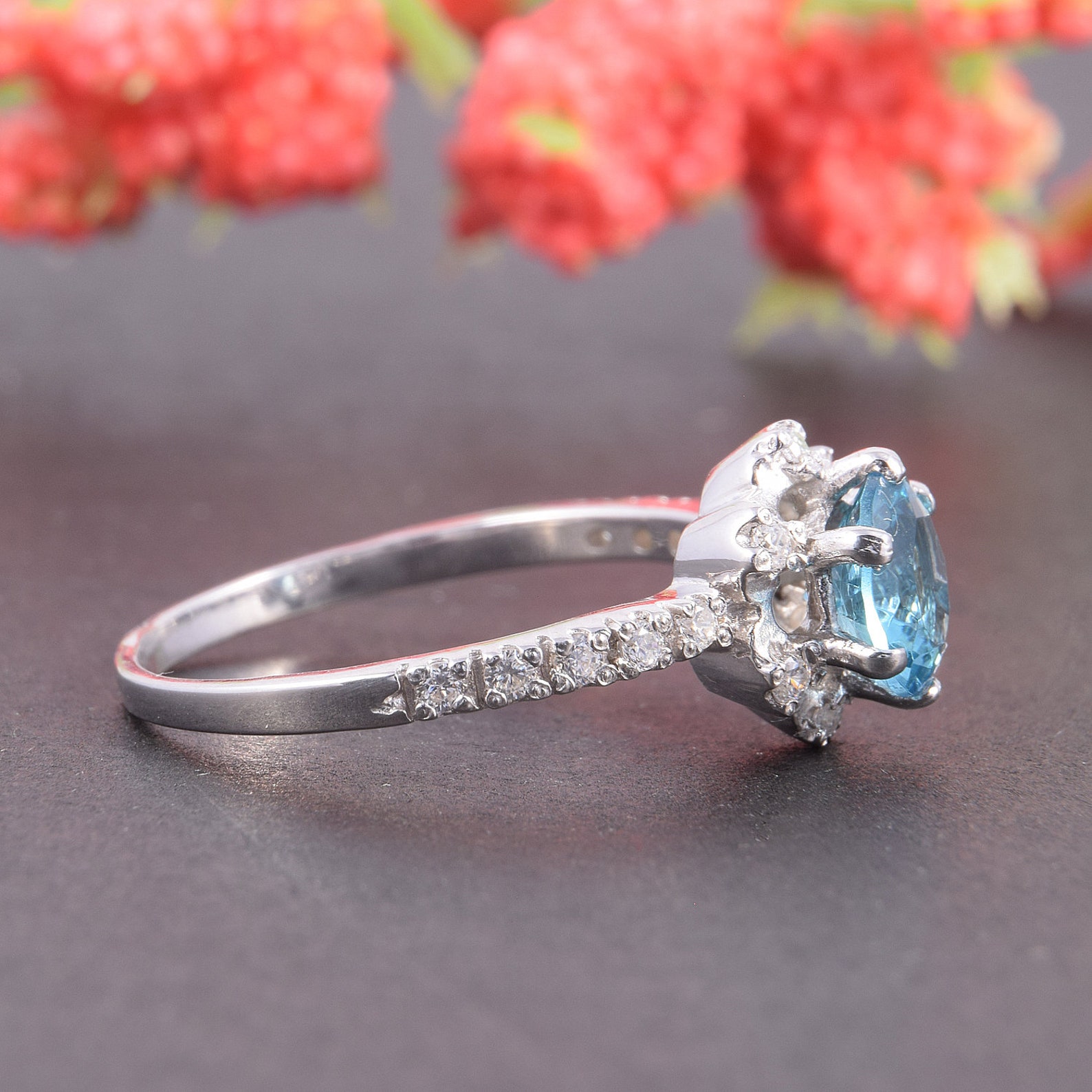 Silver Wedding Rings Wedding Rings Set 2 Bridal Rings Set - Etsy