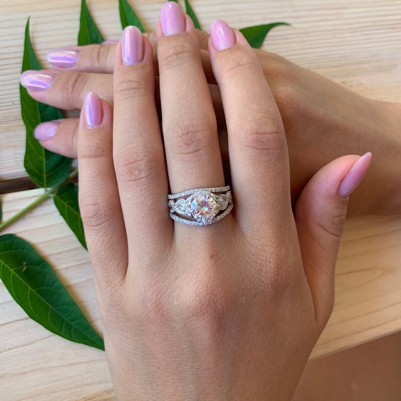 925 Sterling Silver Unique Celtic Style Womens Wedding Rings - Etsy