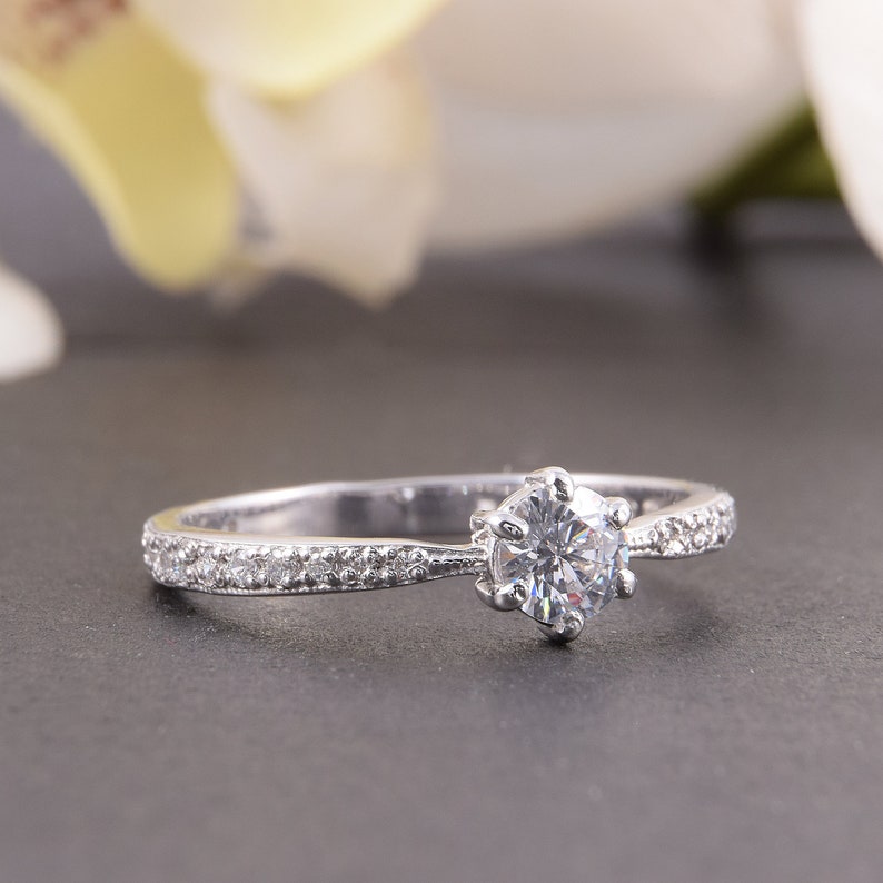 Women Promise Ring Promise Ring for Her Engagement Ring | Etsy