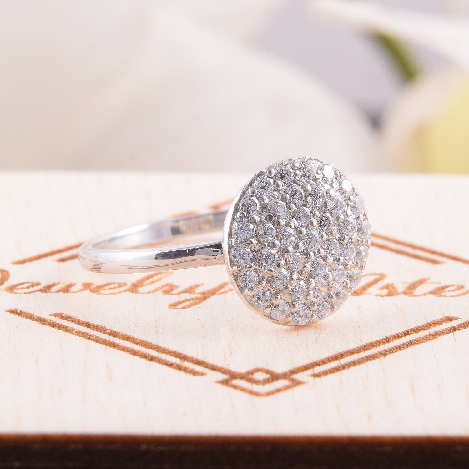 Circle Ring Round Ring Multistone Ring Geometric Ring | Etsy