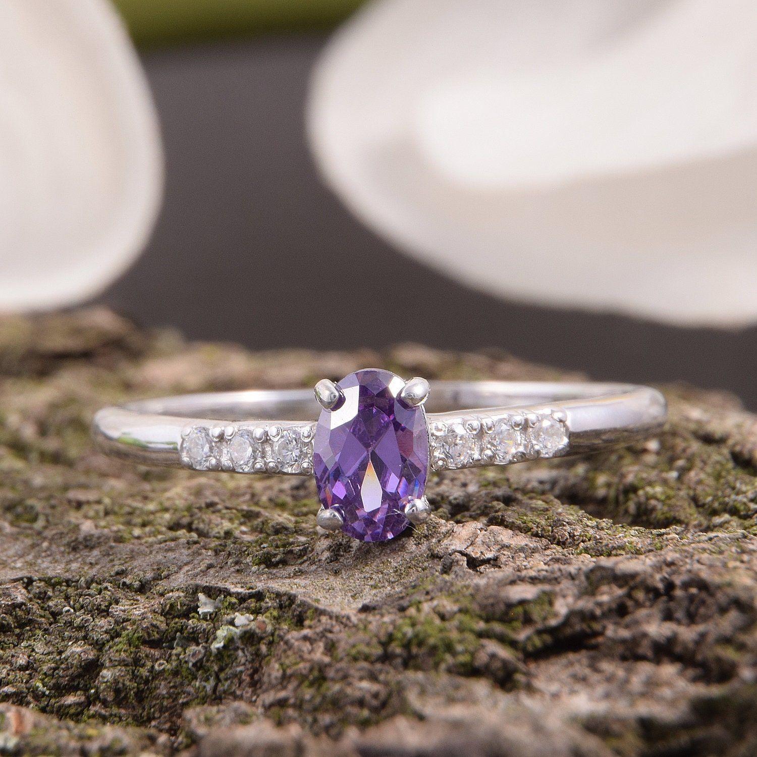 Tiny Wedding Rings Dainty Wedding Rings Wedding Rings Set | Etsy