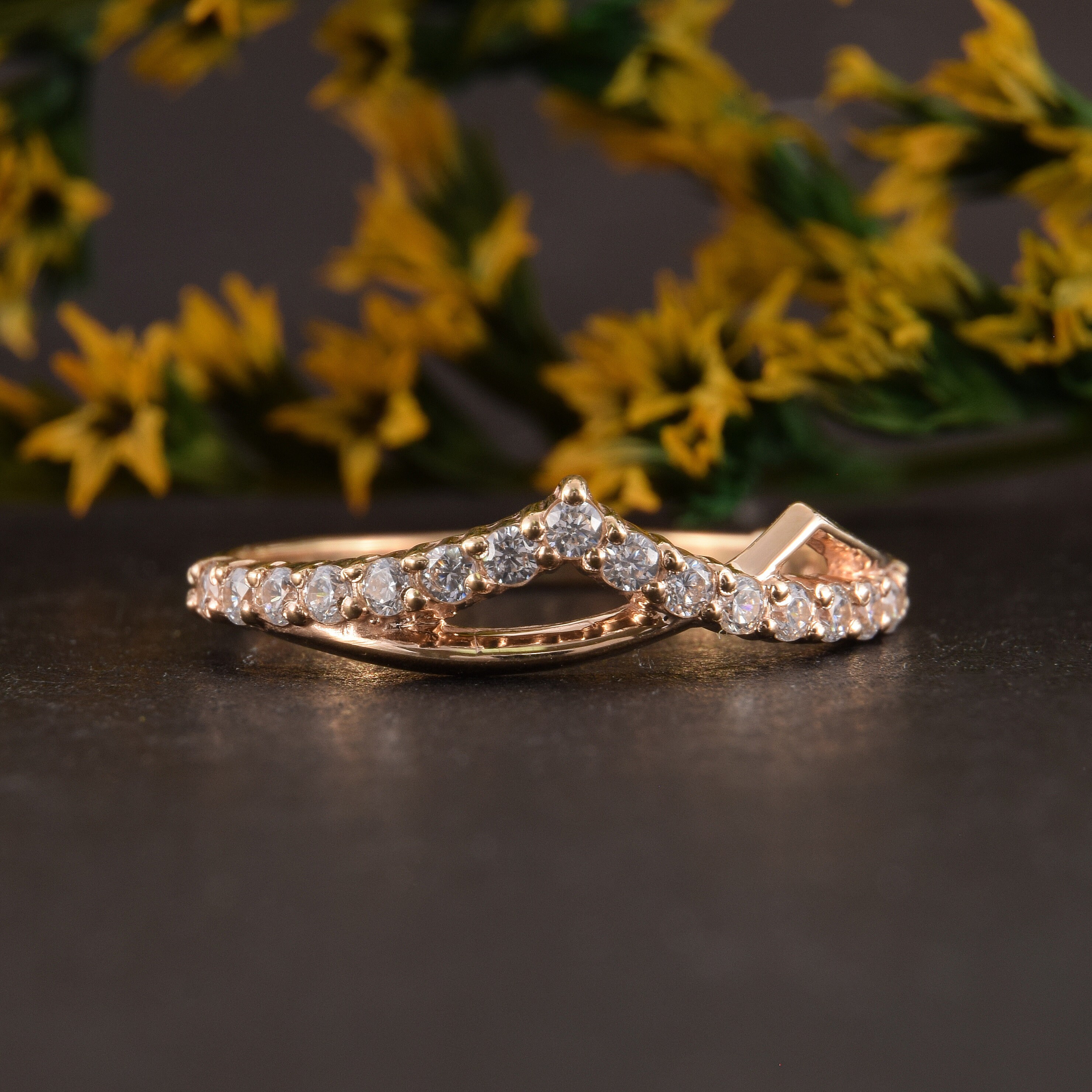 Unique Geometric Wedding Band Minimalist Wedding Band Dainty - Etsy Canada