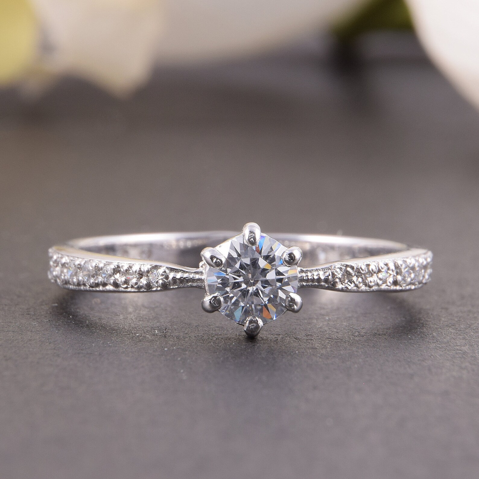 Women Promise Ring Promise Ring for Her Engagement Ring | Etsy