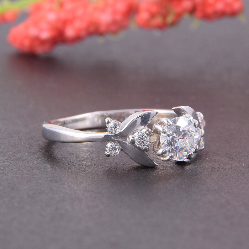 Art Deco Engagement Ring Women Engagement Ring Antique Style | Etsy