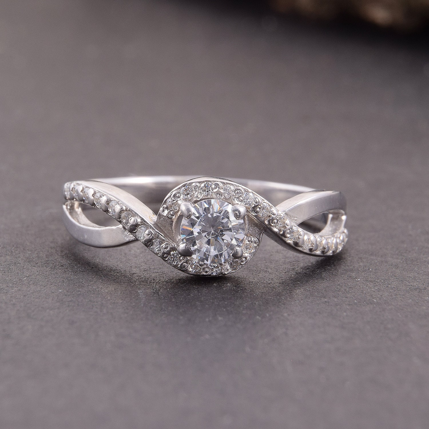 Art deco rings set Antique wedding rings Antique style | Etsy