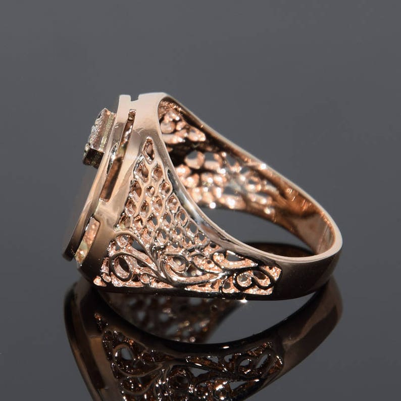 Gold Signet Ring Big Men Ring Gold Men Ring Gold Men - Etsy Hong Kong