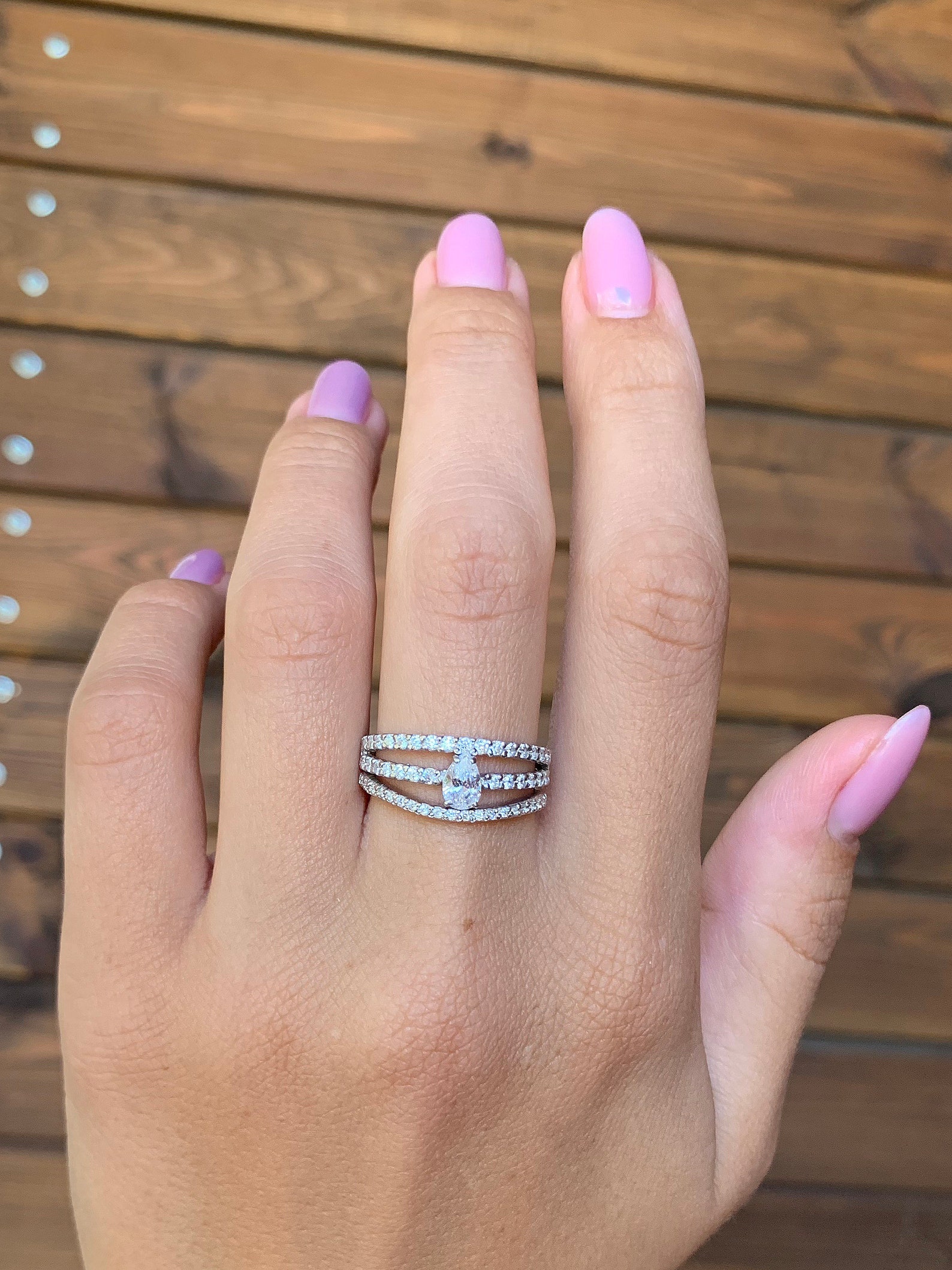 Silver Wedding Rings Promise Rings Bridal Rings Set Wedding - Etsy