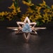 Solitaire Ring Star Ring Topaz Ring Blue Stone Ring - Etsy