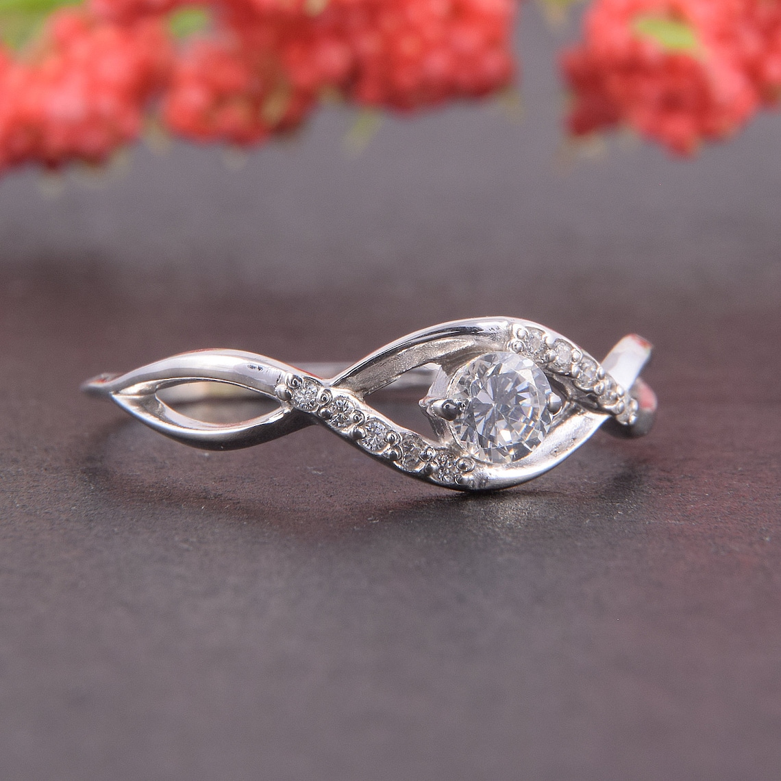 925 sterling silver dainty & elegant womens infinity promise | Etsy