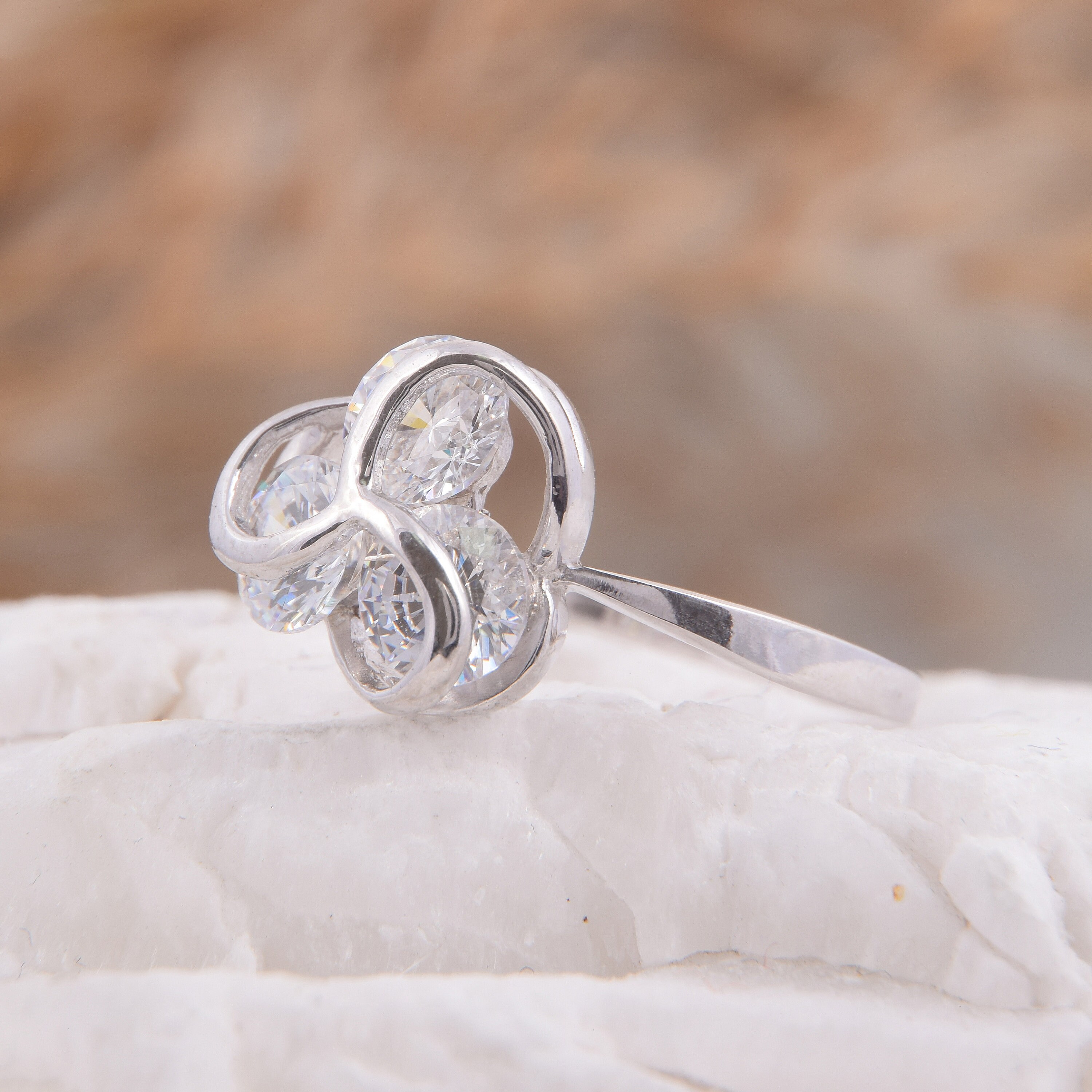 Promise ring Art deco ring Woman silver ring Geometric | Etsy