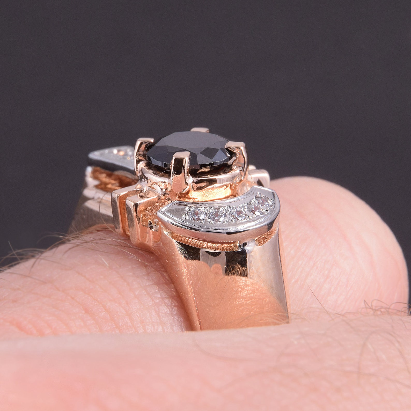 14k Gold Ring Men Unique Ring Men Gold Signet Ring Men - Etsy