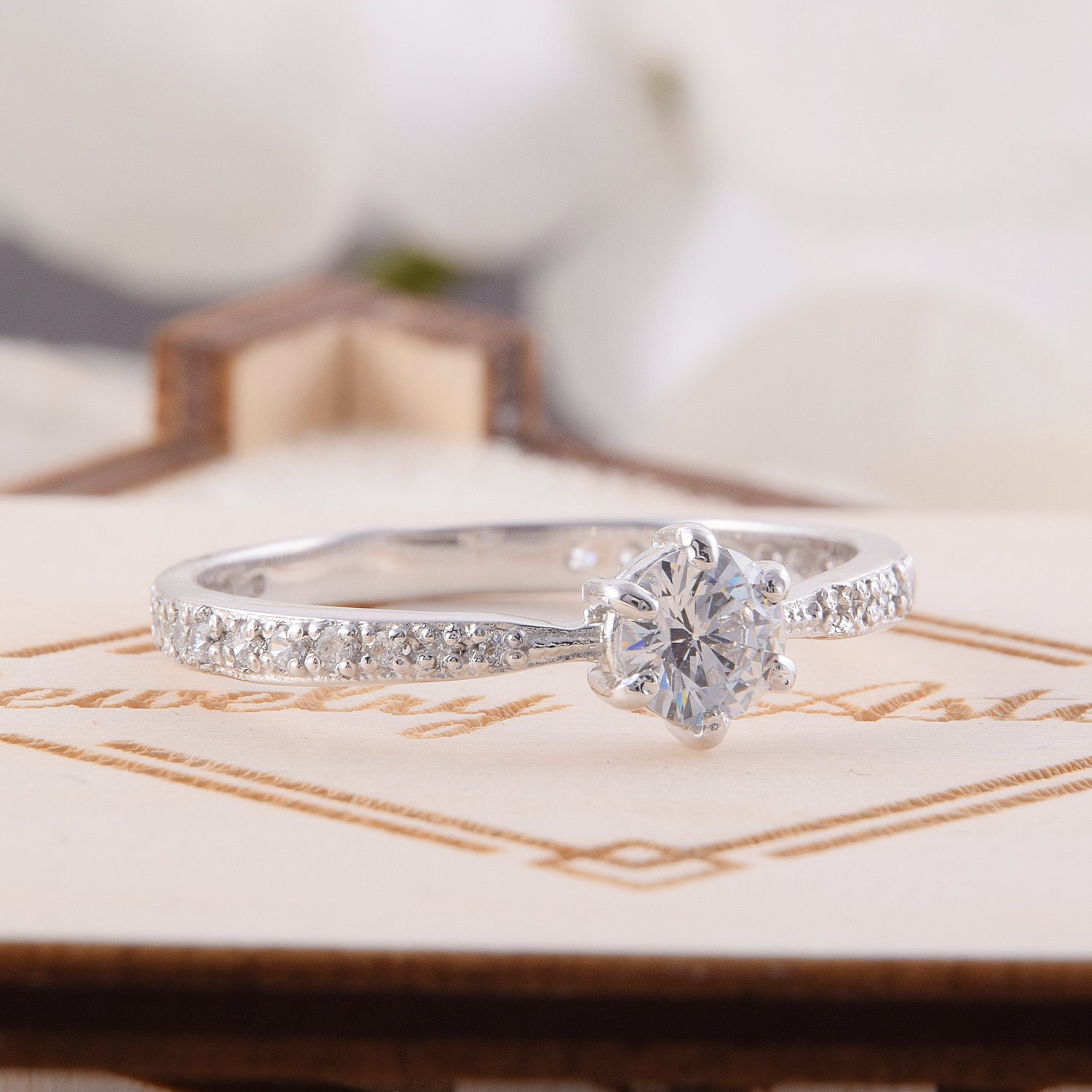 Women Promise Ring Promise Ring for Her Engagement Ring | Etsy