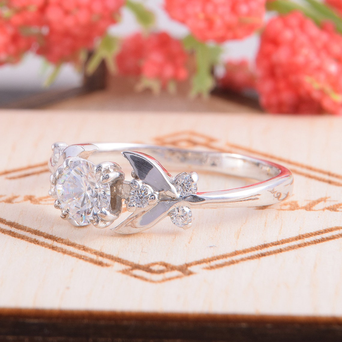 Art Deco Rings Set Unique Wedding Rings Women Wedding Rings - Etsy