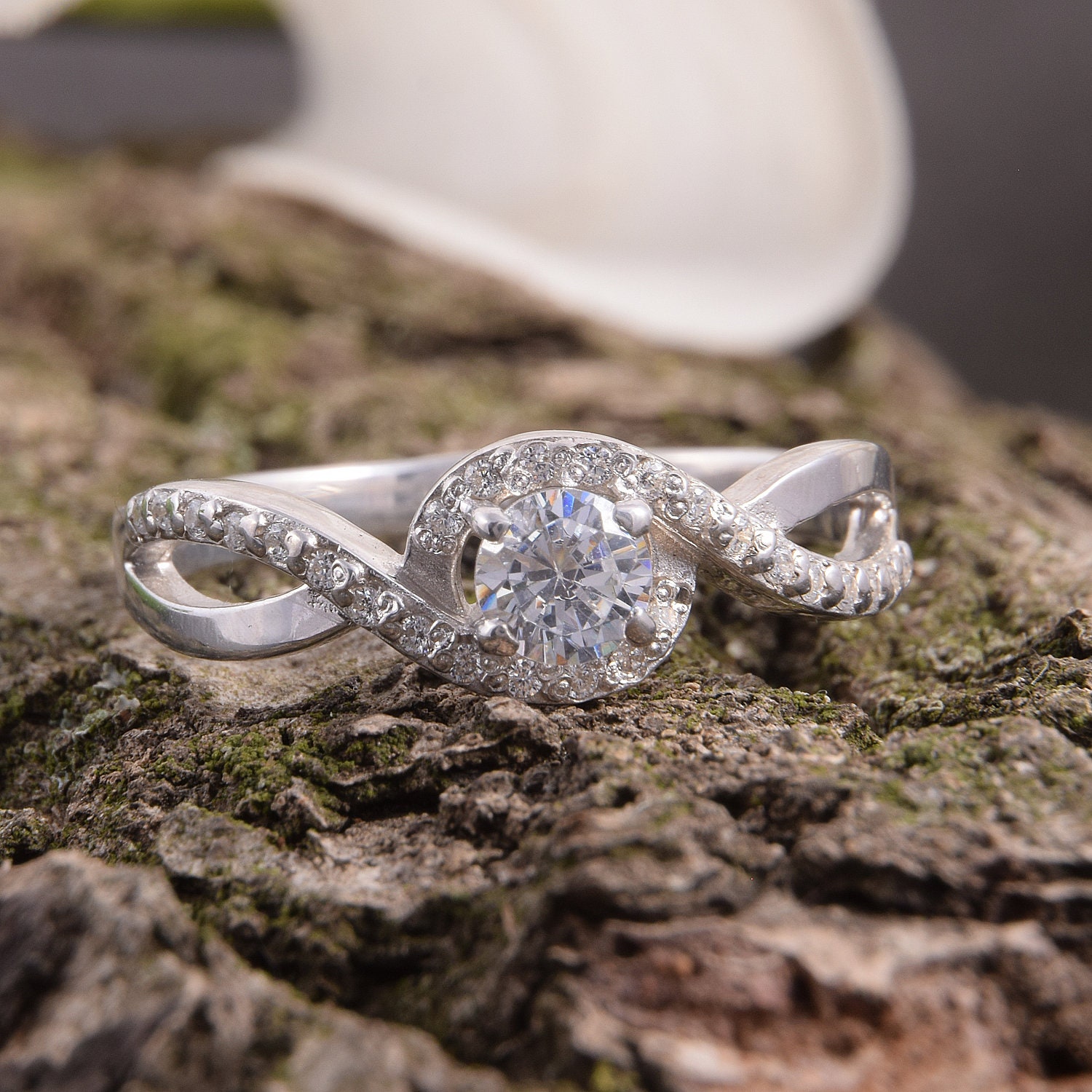 Art Deco Rings Set Antique Wedding Rings Antique Style - Etsy