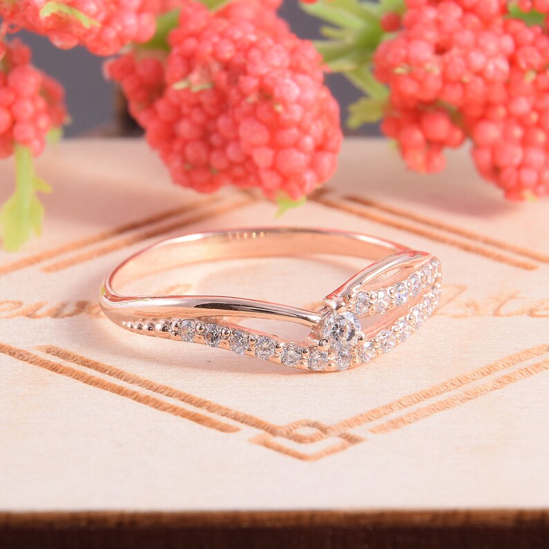 Delicate Ring Elegant Ring Multistone Ring Tiny Ring Women | Etsy