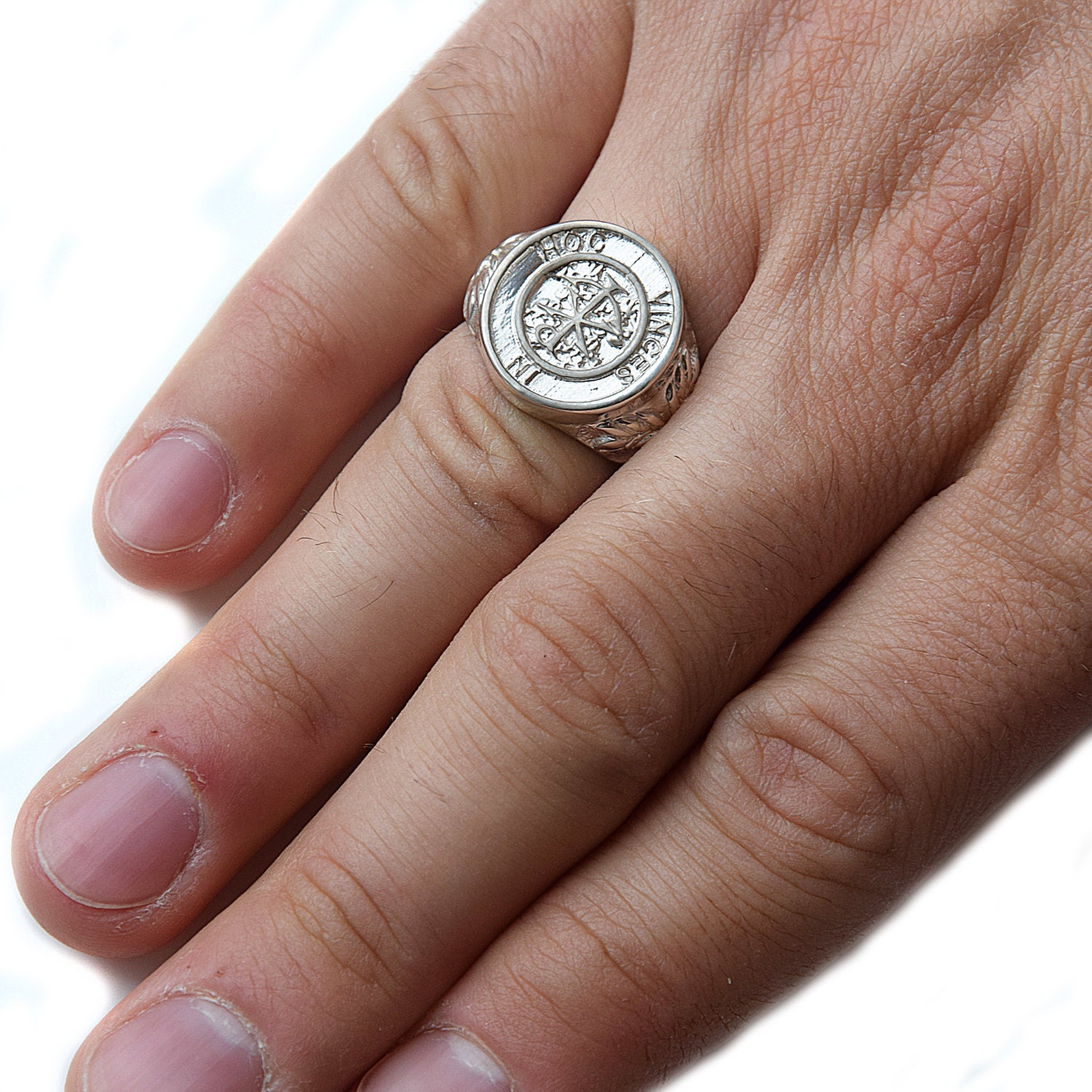 Silver Ring Men Signet Ring Men Ring Silver Signet Ring - Etsy
