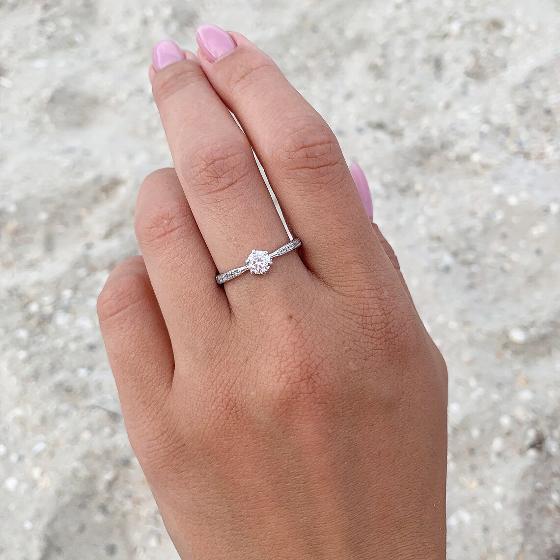 Women Promise Ring Promise Ring for Her Engagement Ring | Etsy