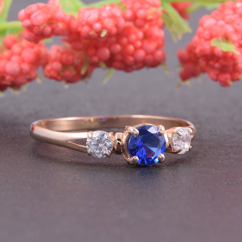 Sapphire Ring Blue Sapphire Ring Promise Ring Promise Ring | Etsy
