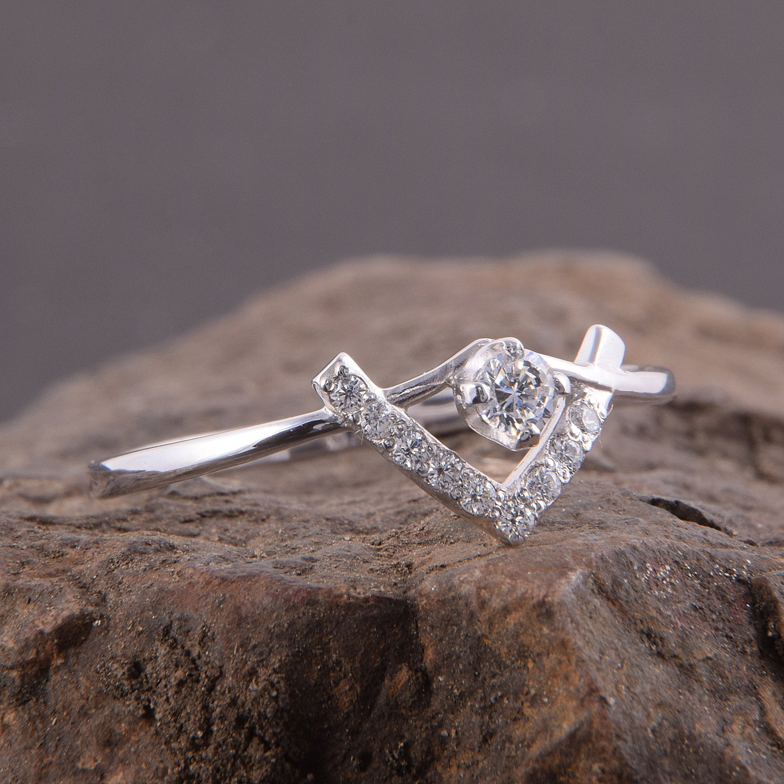 Dainty & Simple 925 Sterling Silver Geometric Womens Promise - Etsy