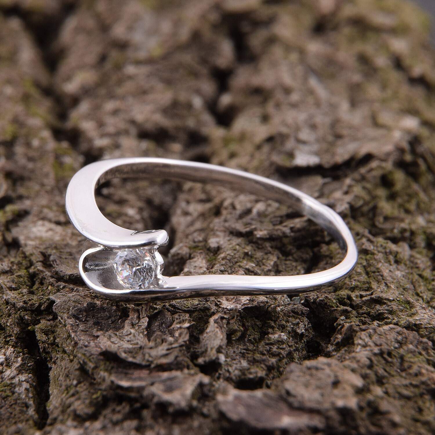 Solitaire Engagement Ring Solitaire Promise Ring 3.0 Mm - Etsy