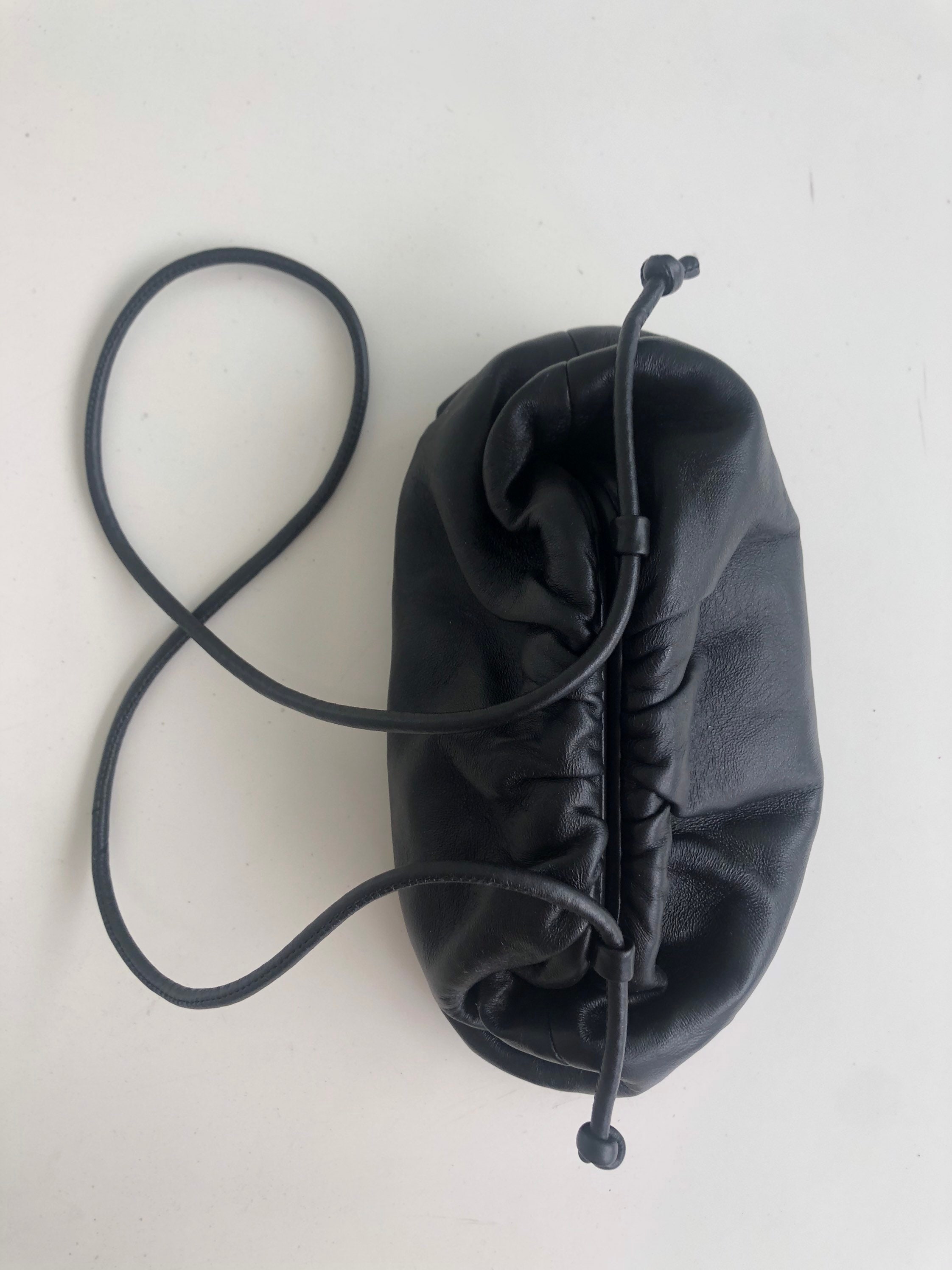 Leather Mini Pouch Bag Crossbody Cloud Bag Small Dumpling | Etsy