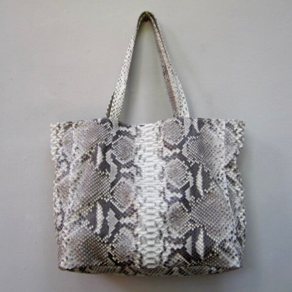 Natural Leather Tote - Etsy