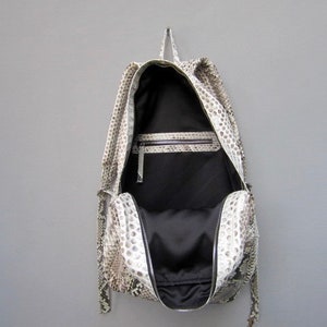 Natural Python Leather Backpack Unisex Backpack Hipster - Etsy