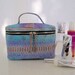 Python Leather Cosmetic Make up Case Leather Travel Accessory - Etsy