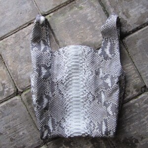 Python Leather Small Purse Bag, Small Leather Hobo Bag - Etsy