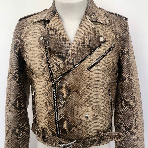Snake Skin Biker Jackets Mens - Etsy