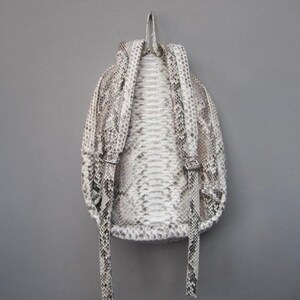 Natural Python Leather Backpack Unisex Backpack Hipster - Etsy