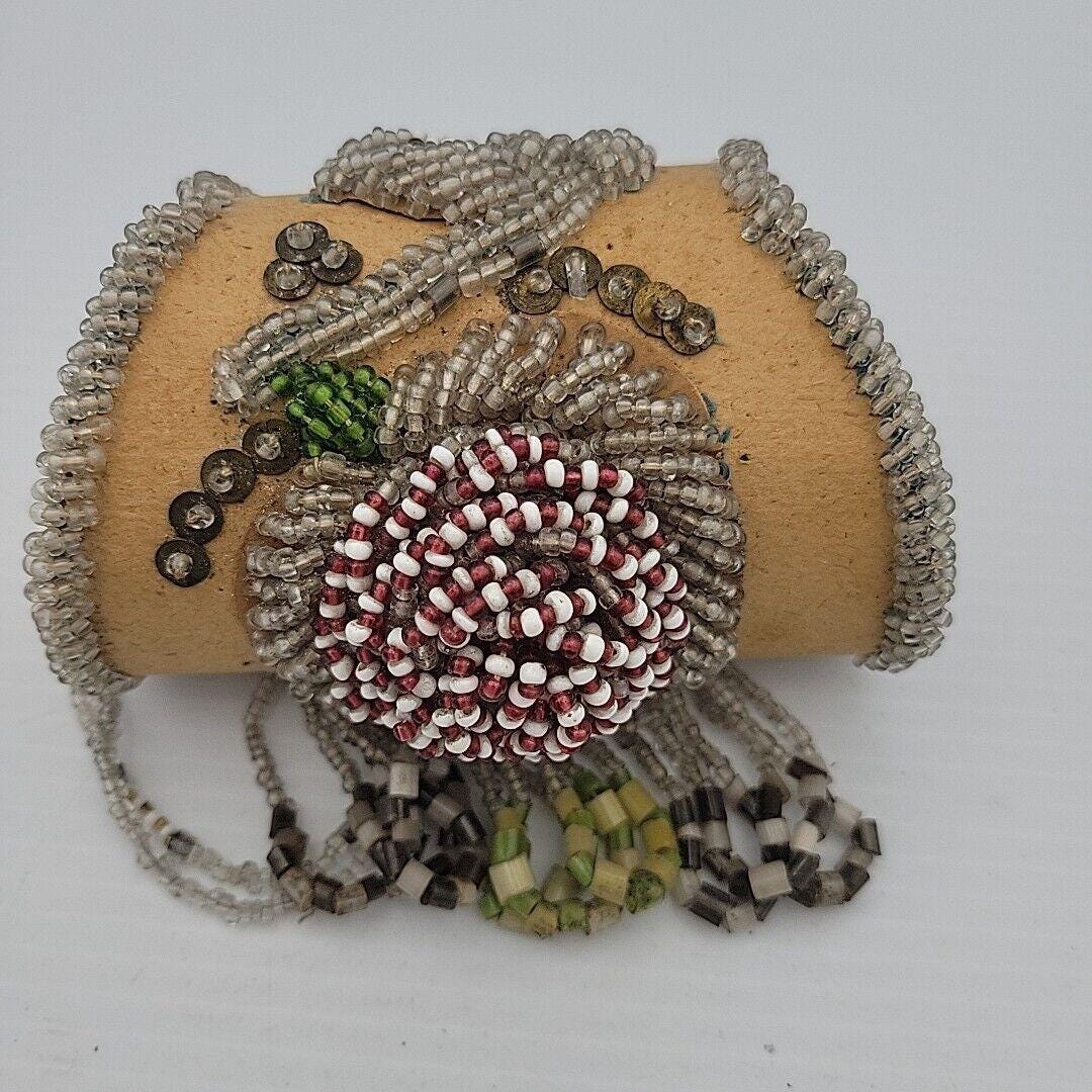 Vintage Antique Iroquois Mohawk Native American Hand Beaded Souvenir ...