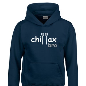 Chillax Bro Lacrosse Hoodie, Mens - Etsy