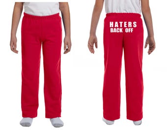 Haters Back off Adult Sweatpants | Etsy