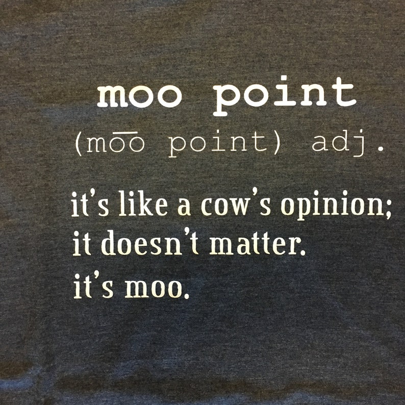 Moo Point Joey Friends Quote - Etsy
